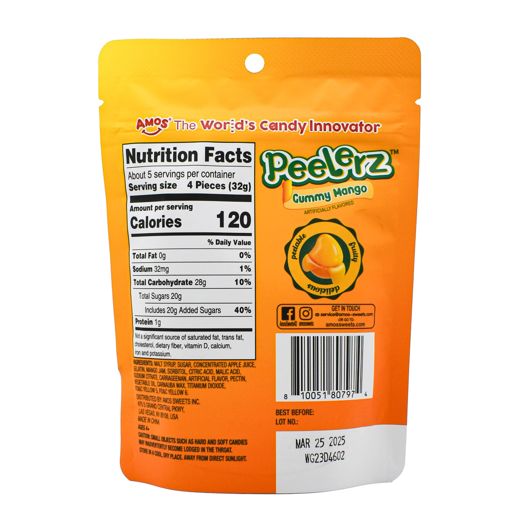 Tik Tok Gummy Mango Peelerz 6oz – IT'SUGAR